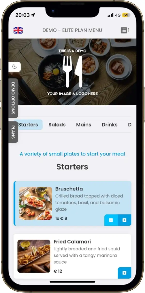 Advanced QR Menu | MENUSUITE.com